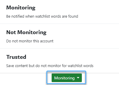 What does Monitoring mean?